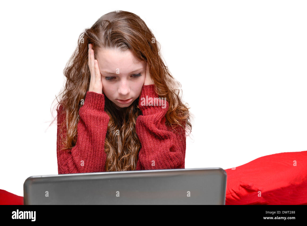 Teen stress computer hi-res stock photography and images - Alamy