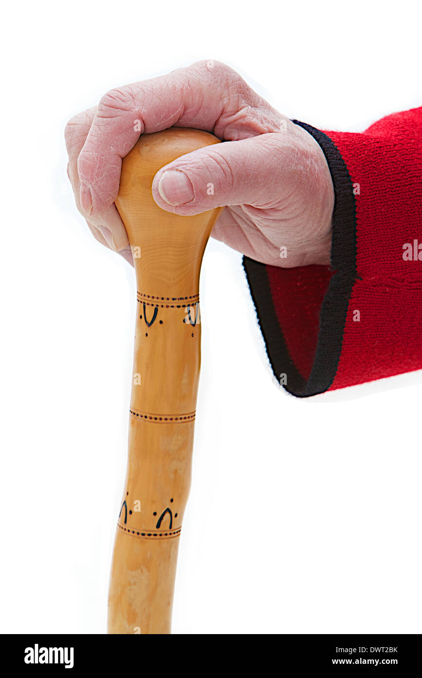 Lady with cane hi-res stock photography and images - Alamy