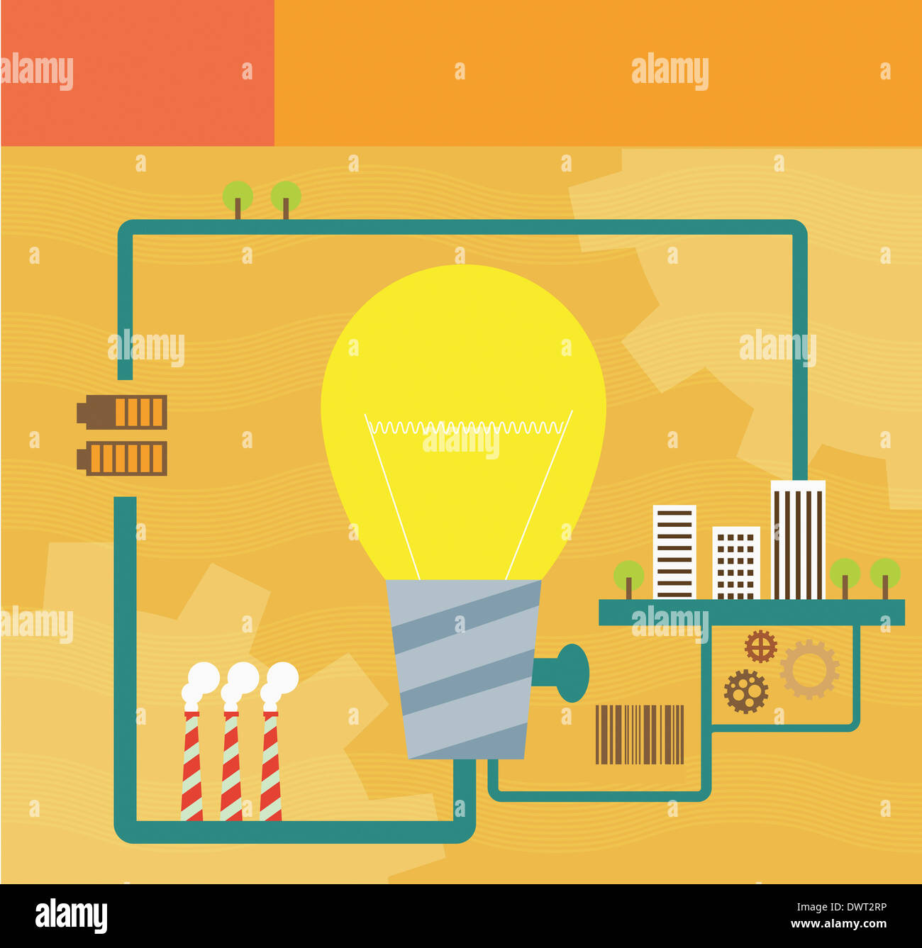 an industry flowchart Stock Photo - Alamy