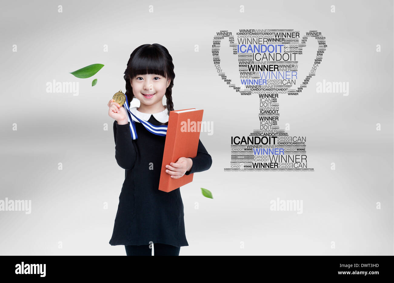 a girl winning a trophy Stock Photo - Alamy