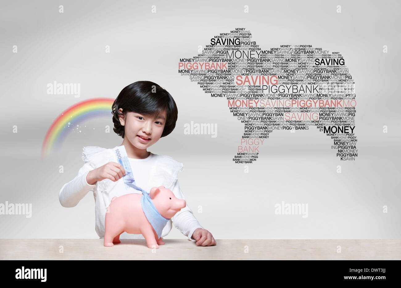 a child saving money Stock Photo - Alamy