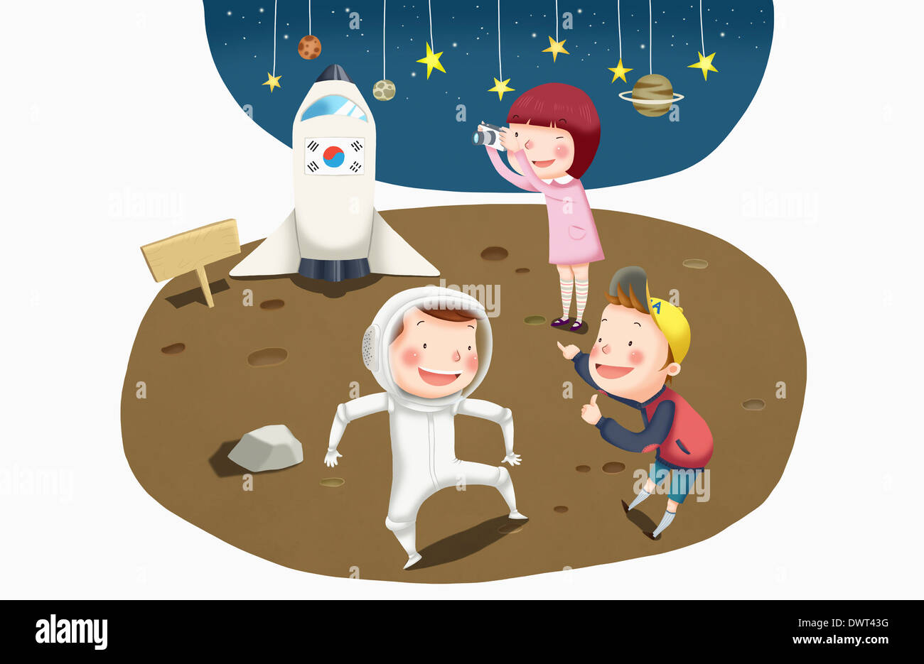 tourist taking photos of space scene Stock Photo - Alamy