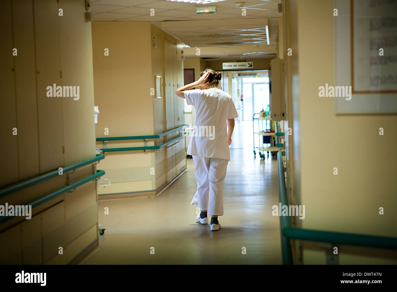 Interior of a hospital Stock Photo - Alamy