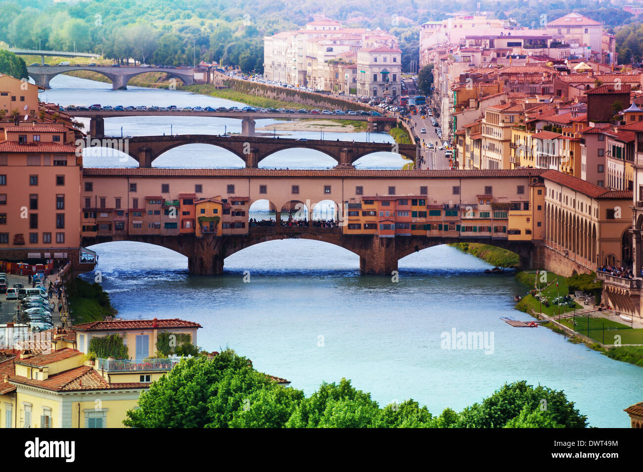 Florence italy river bank city hi-res stock photography and images - Alamy
