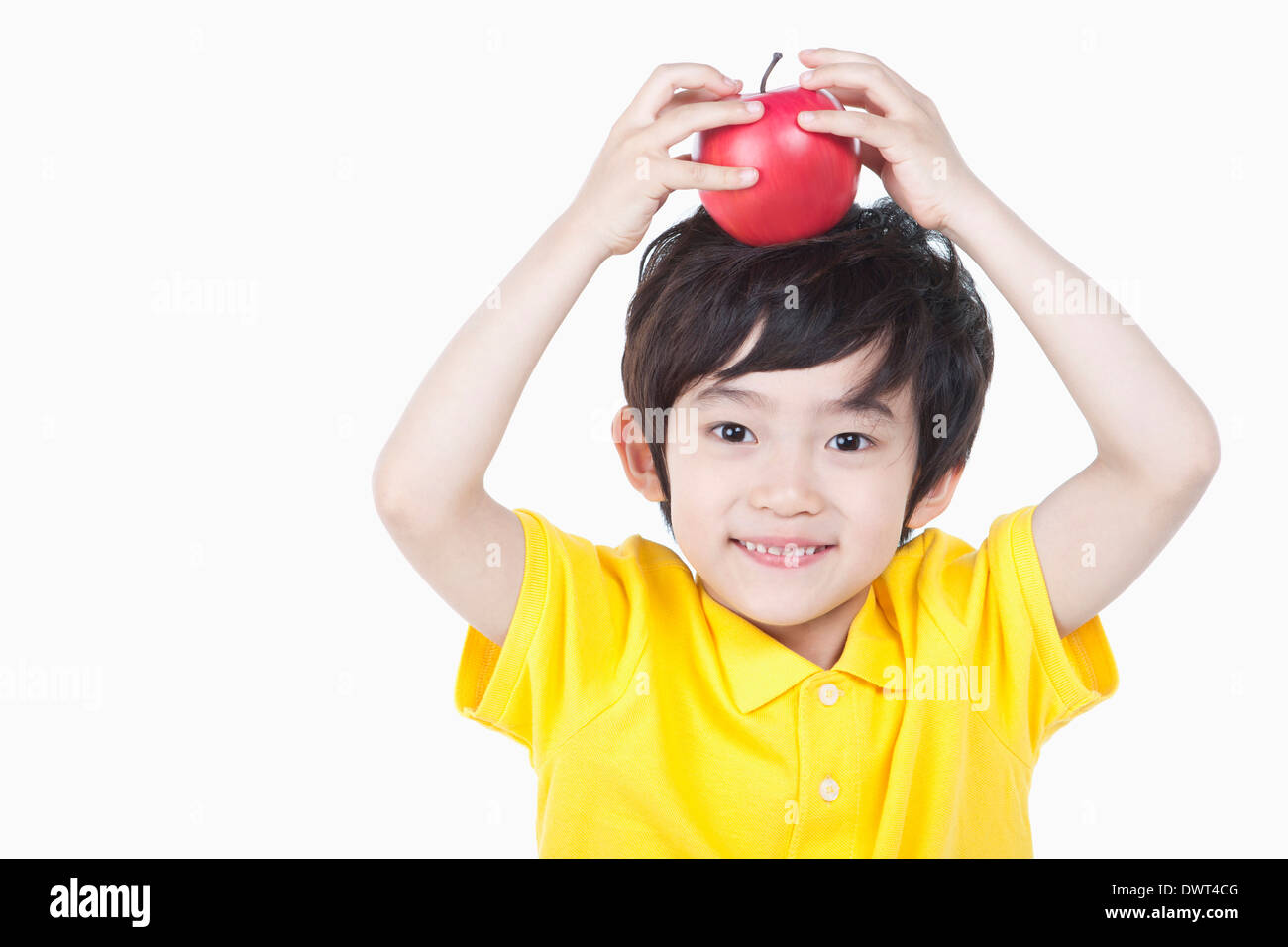 Asian kid apple hi-res stock photography and images - Alamy