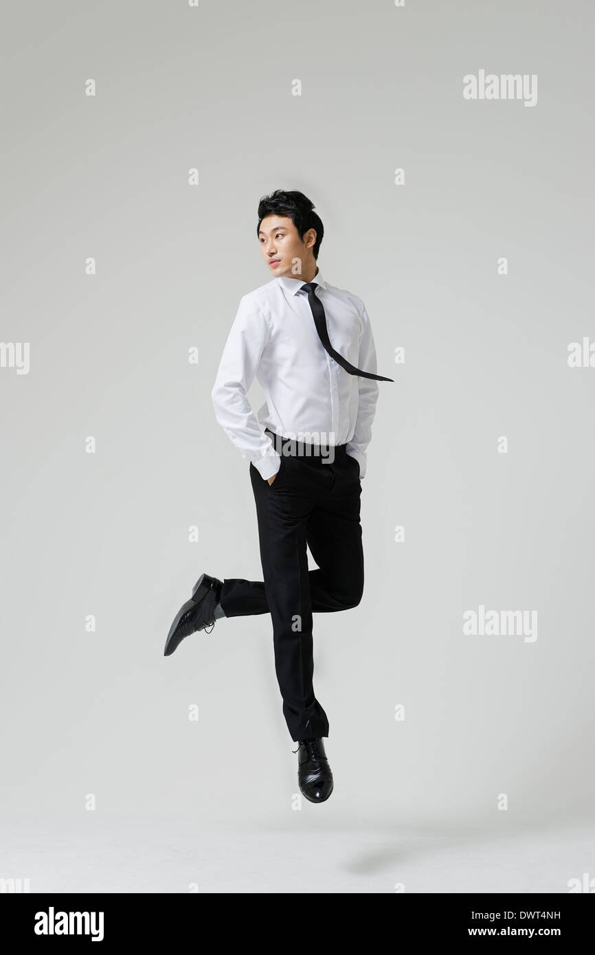 a business man making dance poses Stock Photo - Alamy