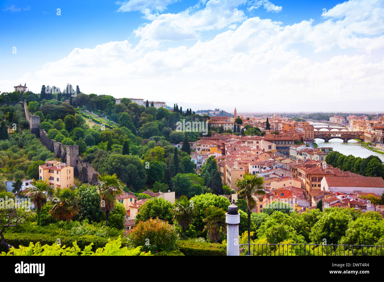 Cityscape view of town walls in Florence, Italy Stock Photo - Alamy