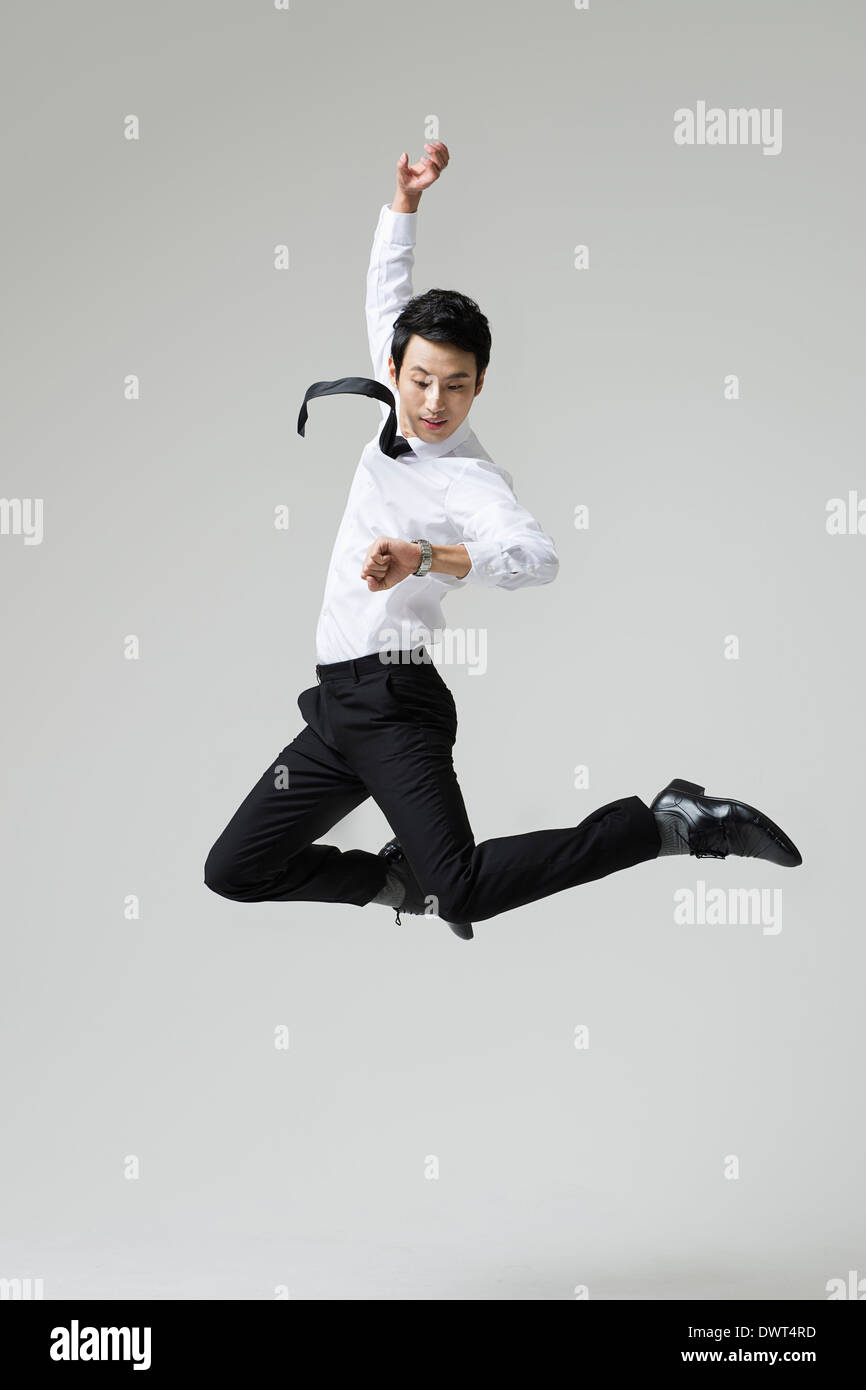 a business man making dance poses Stock Photo - Alamy