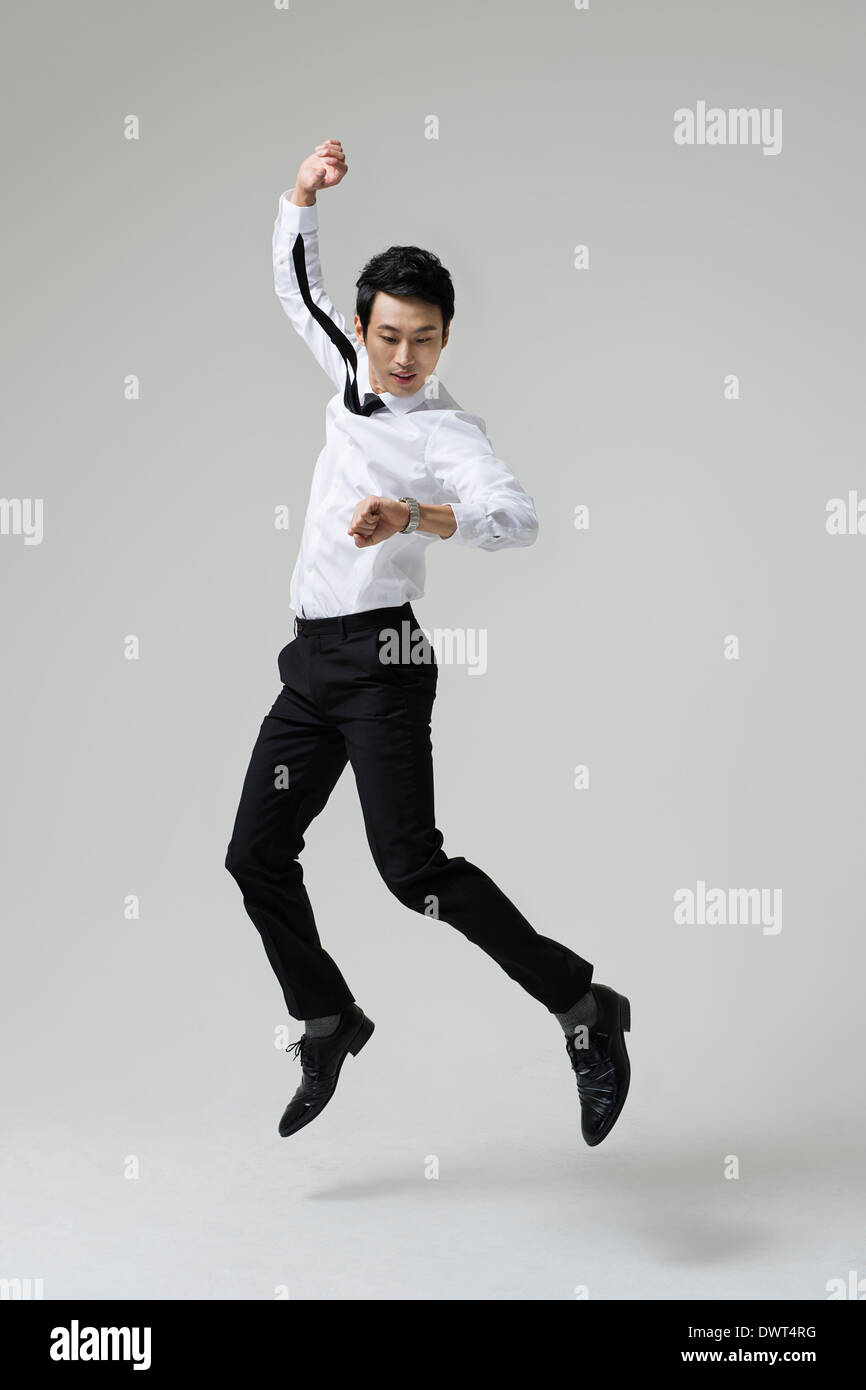 a business man making dance poses Stock Photo - Alamy