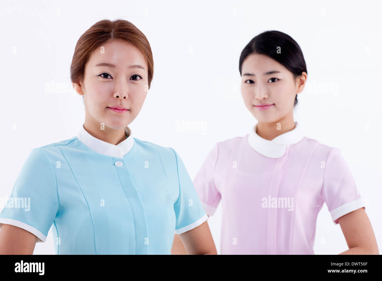 two nurses posing Stock Photo - Alamy