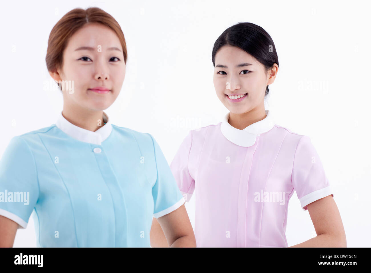 two nurses posing Stock Photo - Alamy