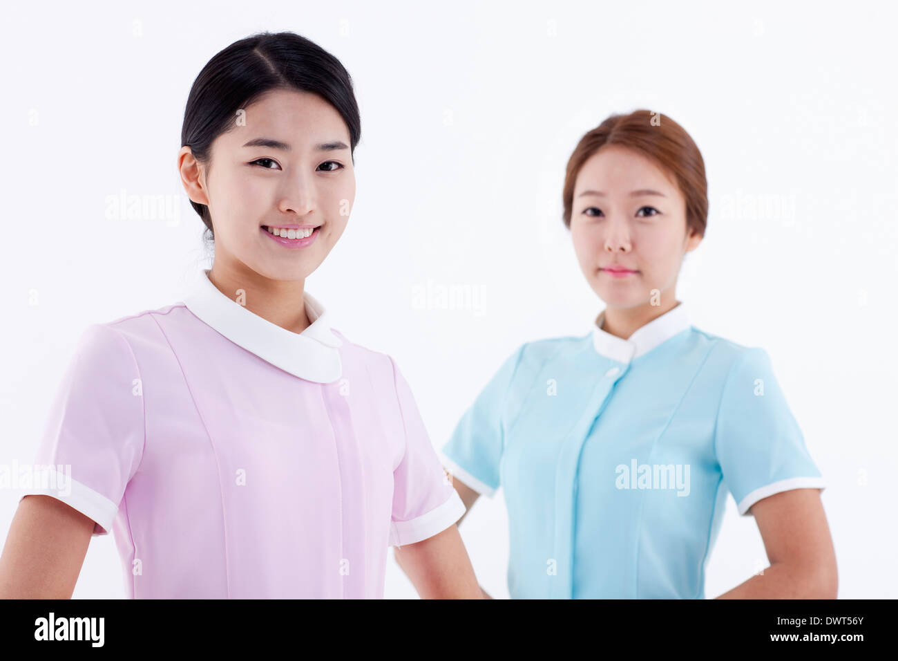 two nurses posing Stock Photo - Alamy