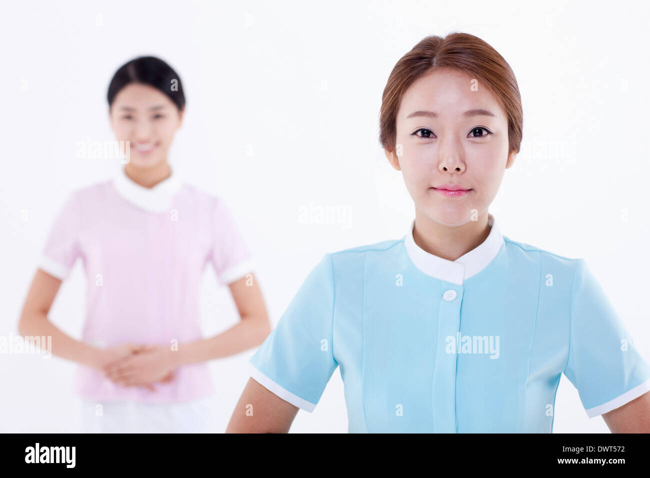 two nurses posing Stock Photo - Alamy