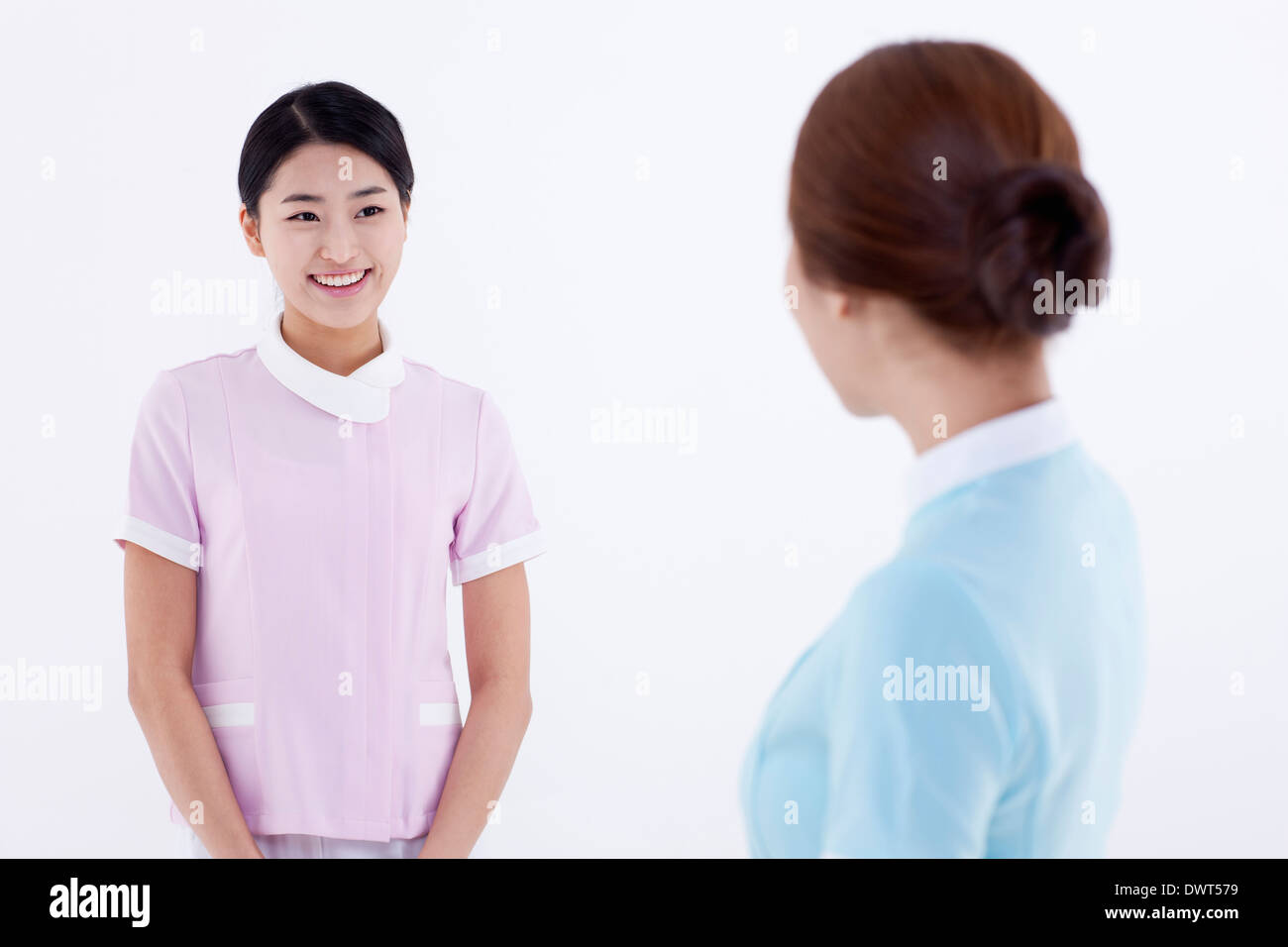 two nurses posing Stock Photo - Alamy