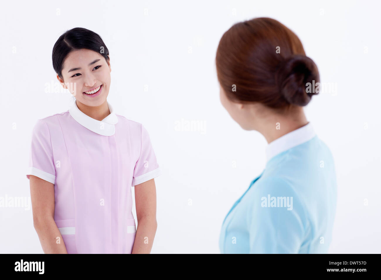 two nurses posing Stock Photo - Alamy