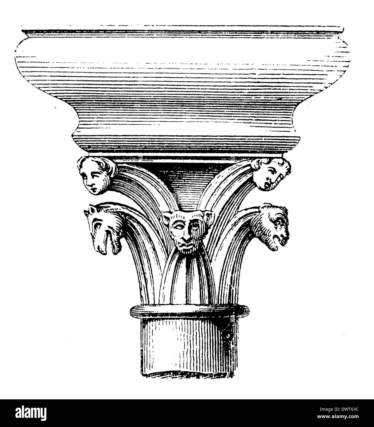 Engraving detail drawing Cut Out Stock Images & Pictures - Alamy