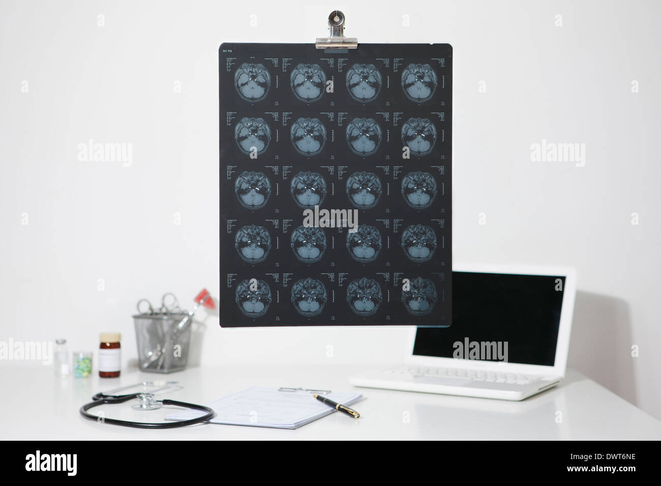 a doctors desk with x-rays Stock Photo - Alamy