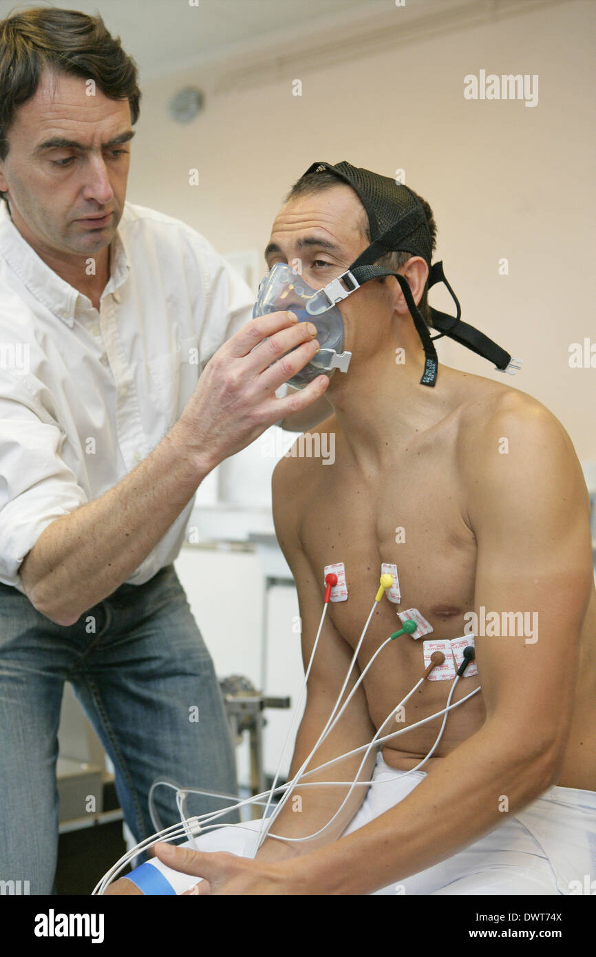 Stress test man Stock Photo - Alamy
