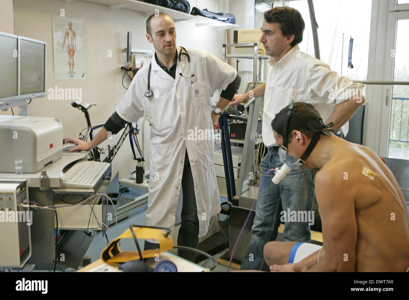 Stress test man Stock Photo - Alamy