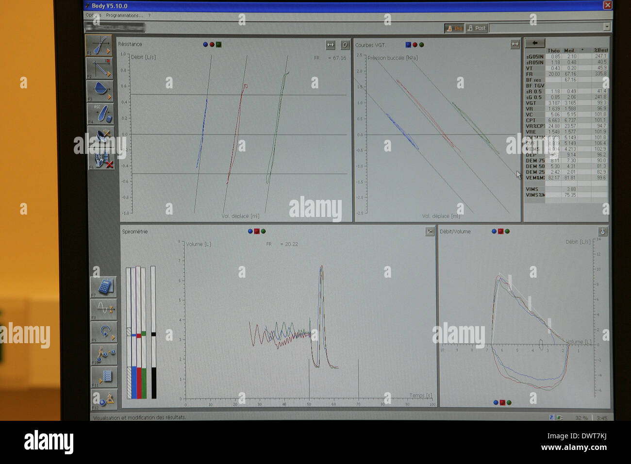 Breathing plethysmography hi-res stock photography and images - Alamy