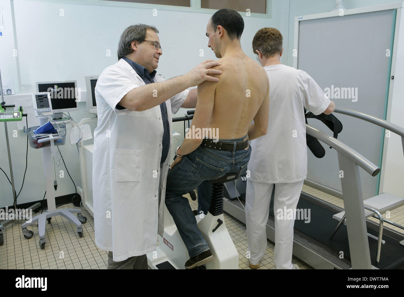 Stress test man Stock Photo - Alamy