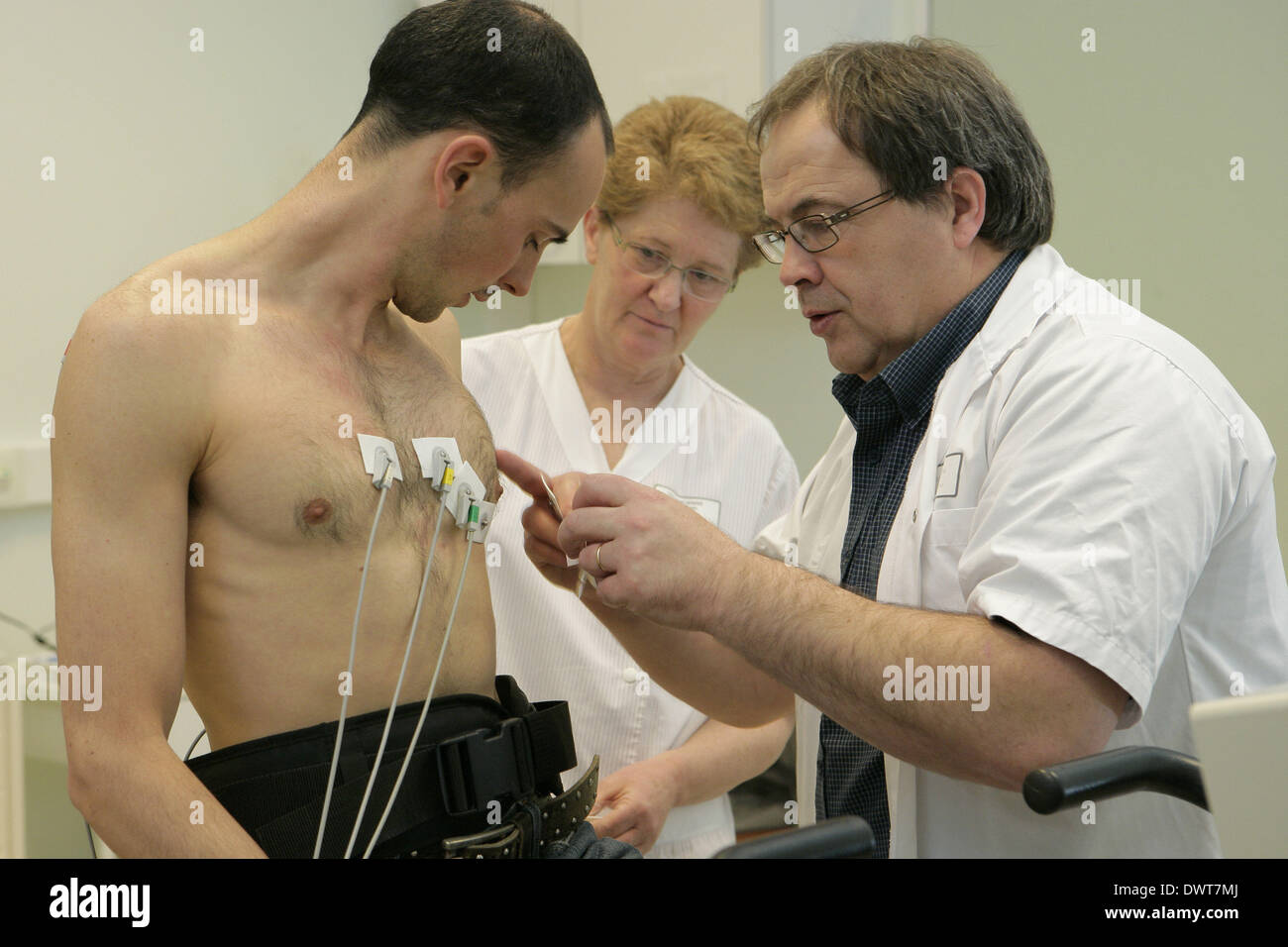 Stress test man Stock Photo - Alamy