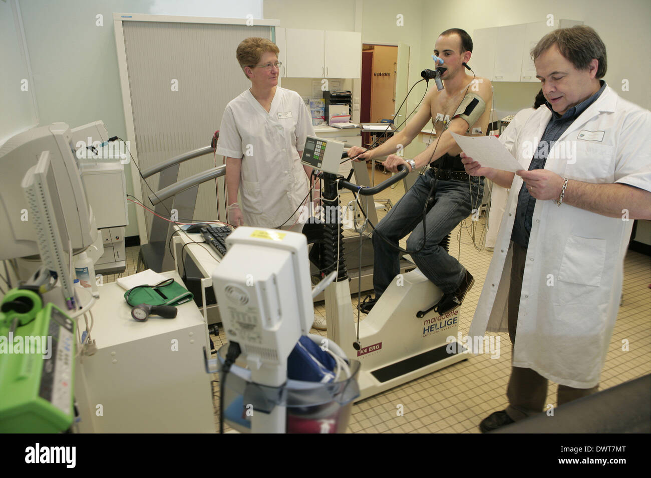 Stress test man Stock Photo - Alamy