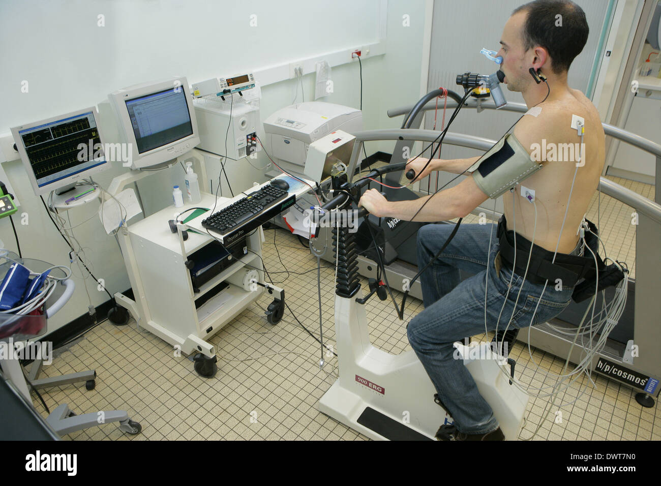 Stress test man Stock Photo - Alamy