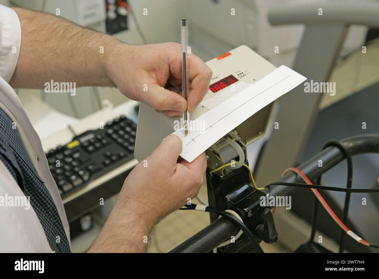 Stress test man Stock Photo - Alamy