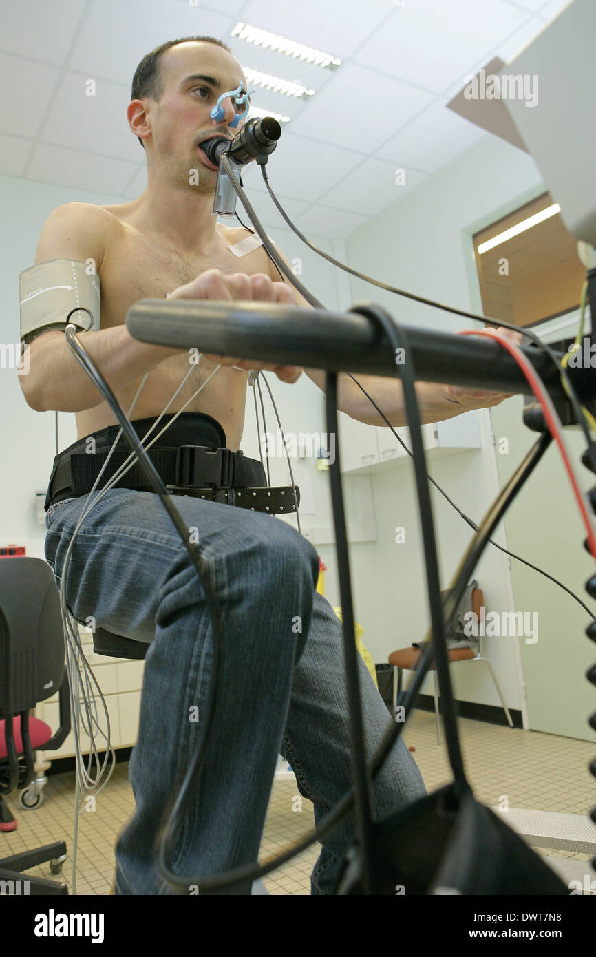 Stress test man Stock Photo - Alamy