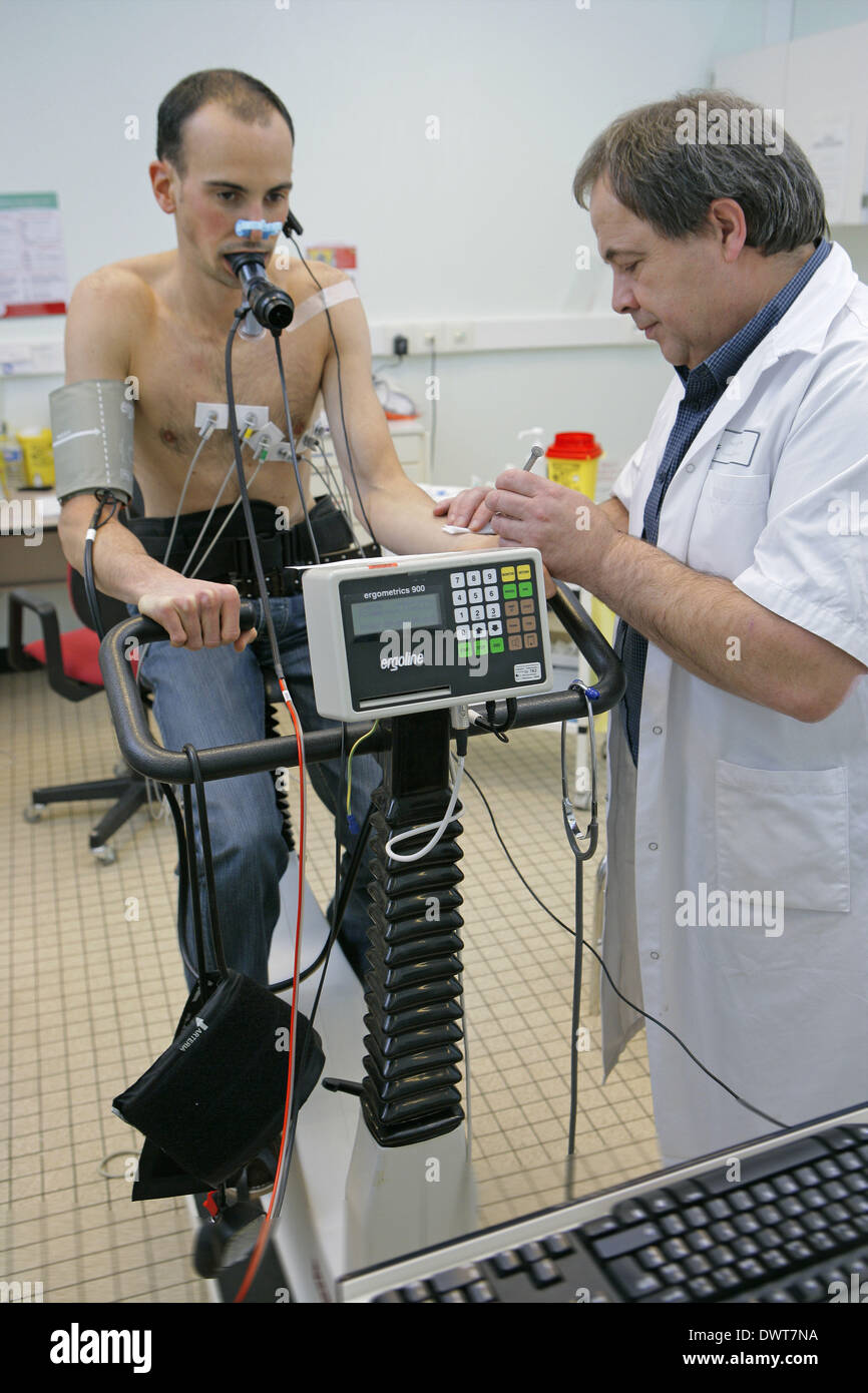 Stress test man Stock Photo - Alamy