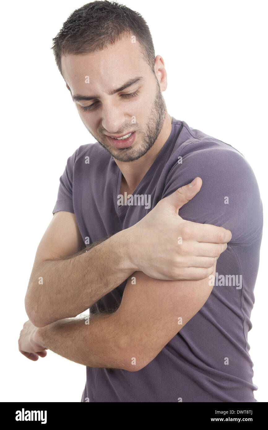 Shoulder pain man Stock Photo - Alamy