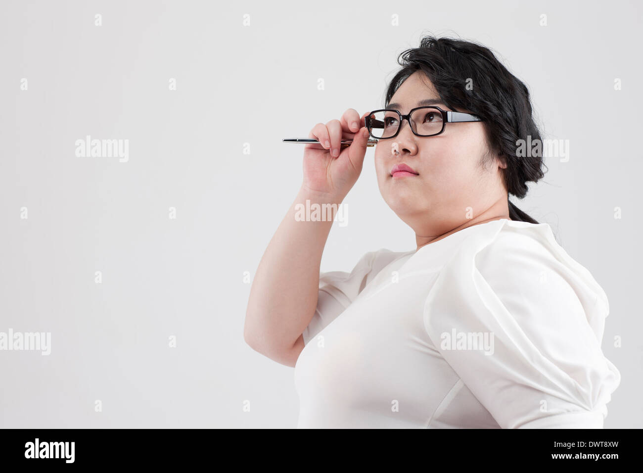 a fat woman posing Stock Photo - Alamy