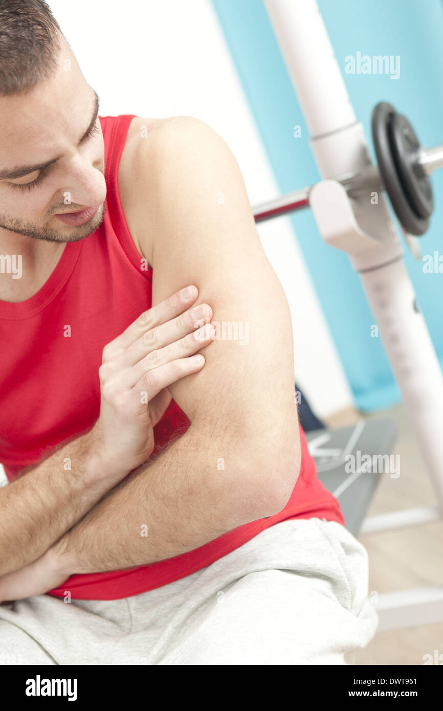 Muscle stiffness arm hi-res stock photography and images - Alamy