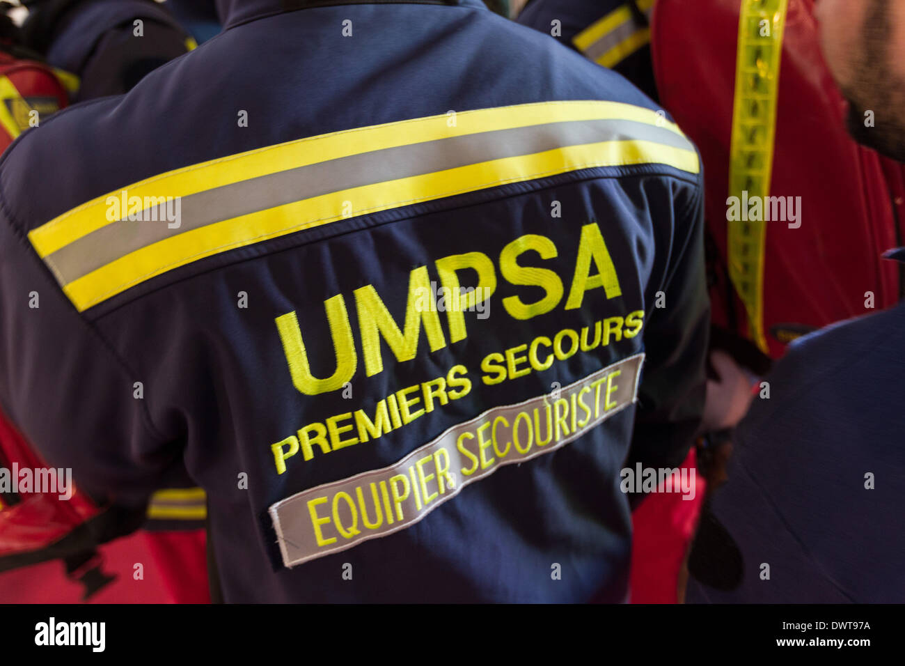 First aid team Stock Photo - Alamy