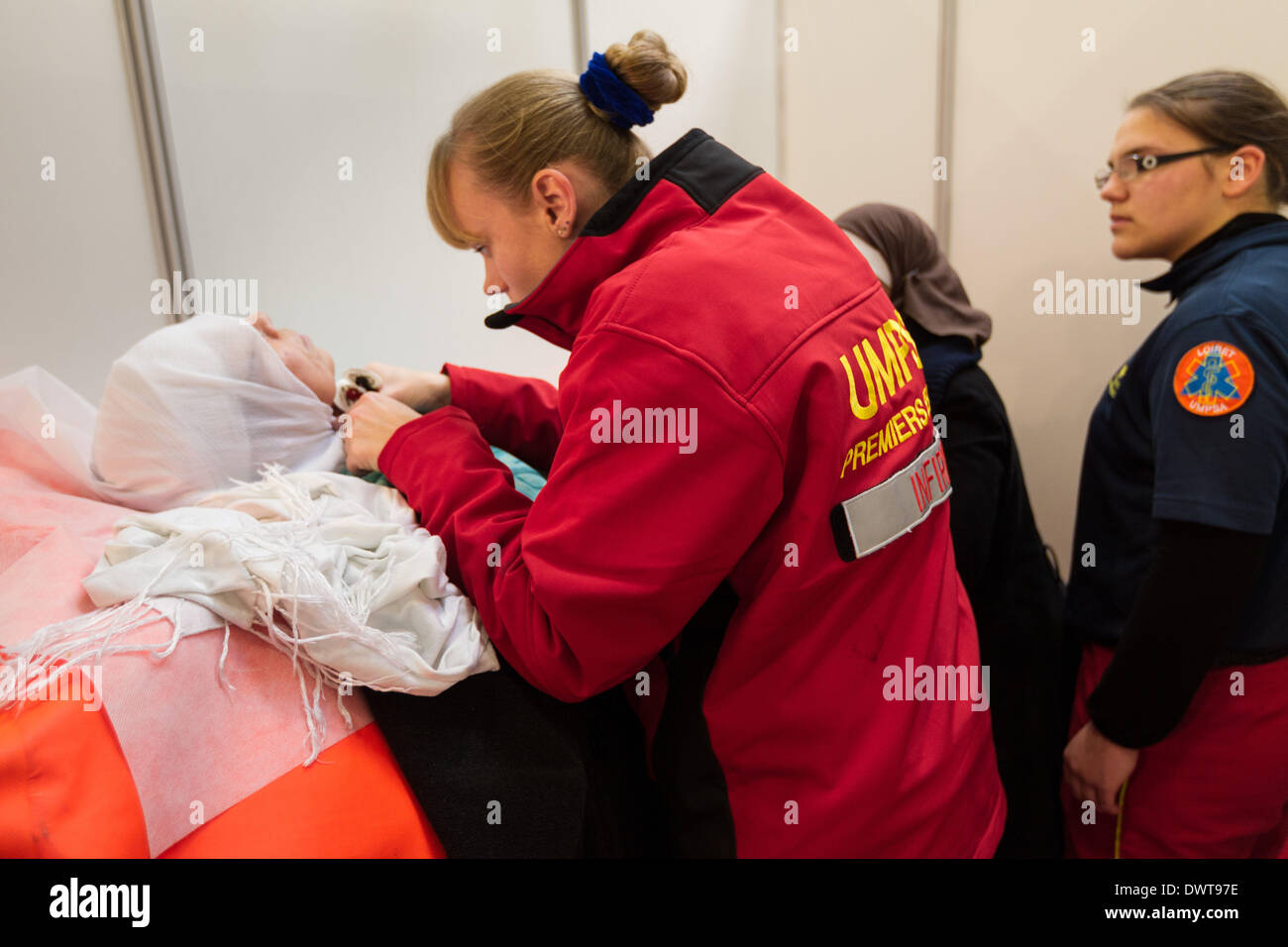 First aid team Stock Photo - Alamy