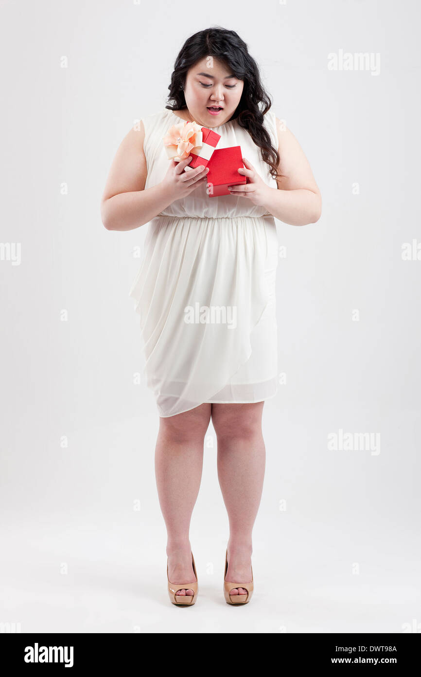 Fat woman posing gift hi-res stock photography and images - Alamy