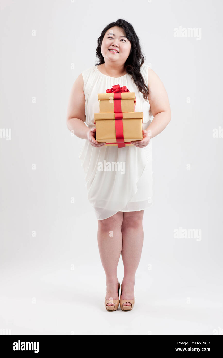 Fat woman posing gift hi-res stock photography and images - Alamy