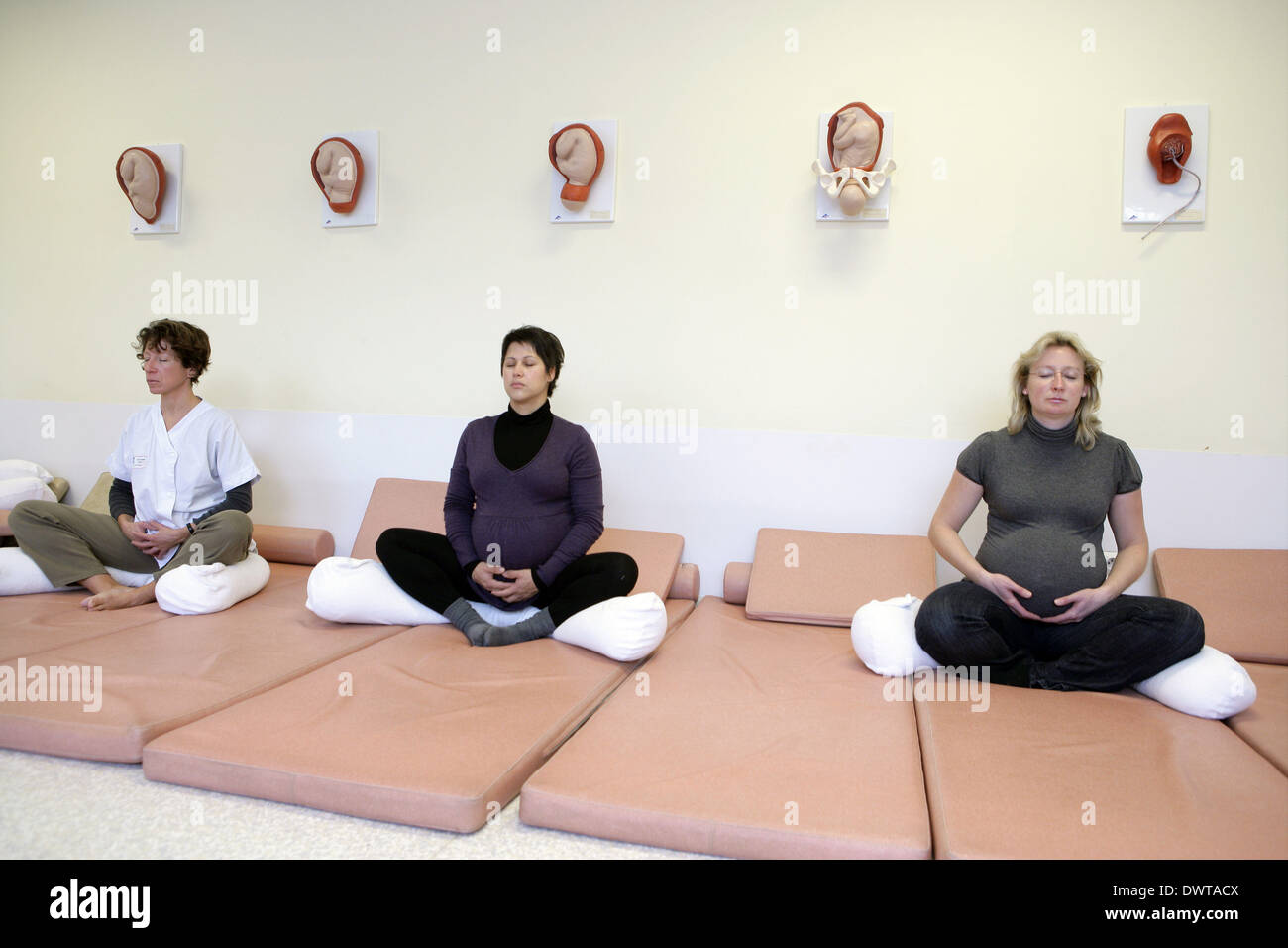 Preparation for giving birth Stock Photo - Alamy