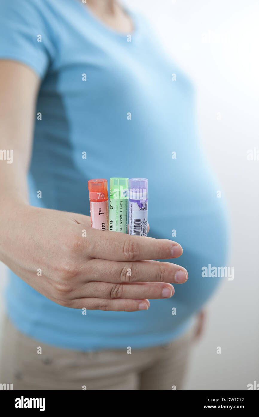 Homeopathy pregnant woman hi-res stock photography and images - Alamy