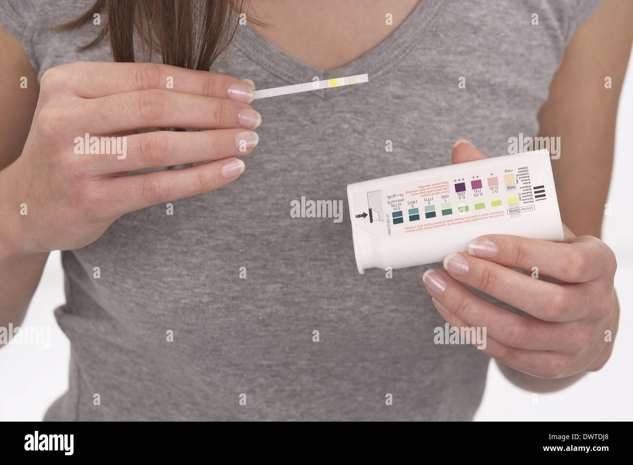 Urine test strip Stock Photo - Alamy