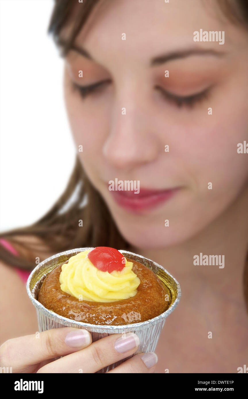 Food cake woman Stock Photo - Alamy