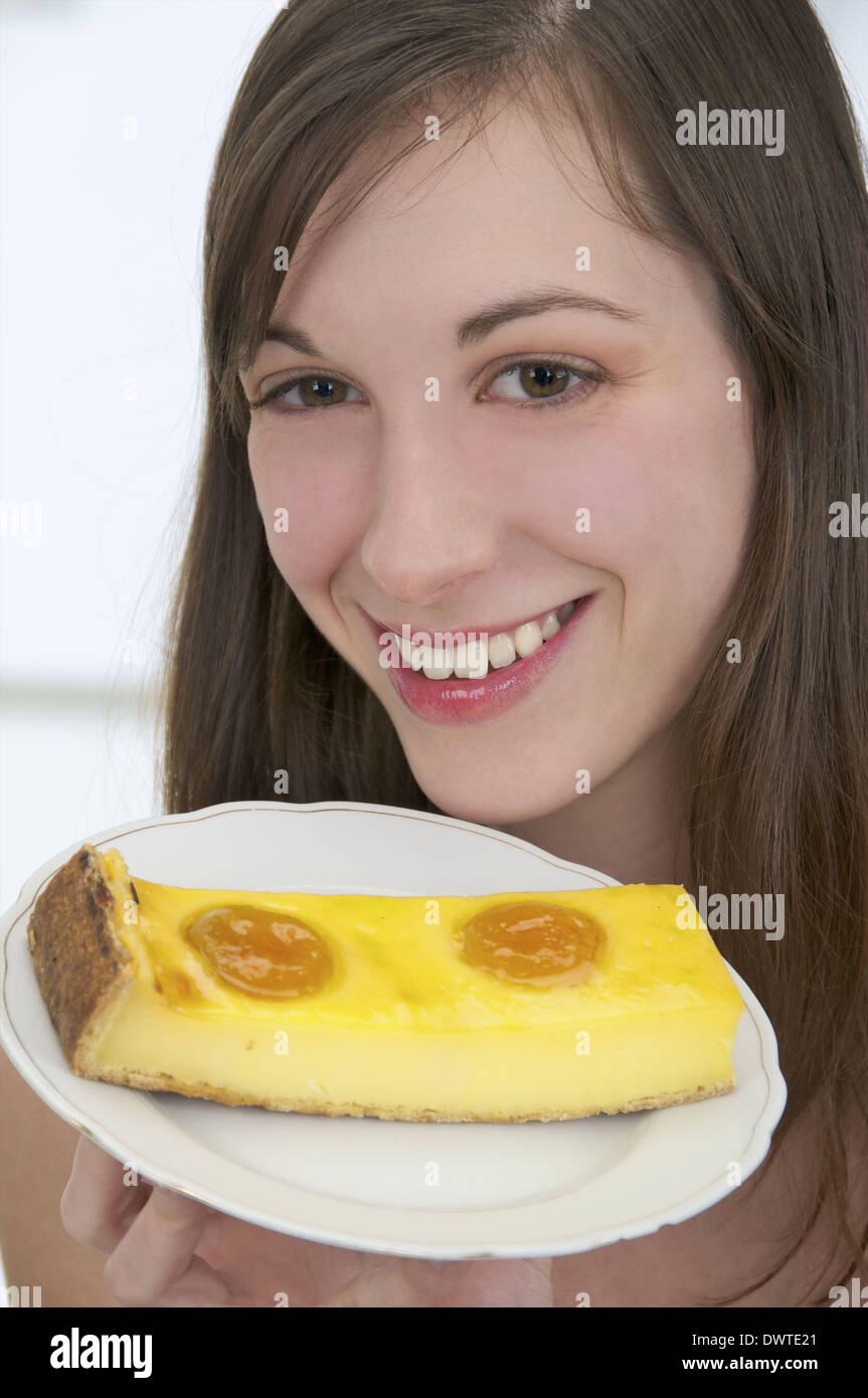 Food cake woman Stock Photo - Alamy