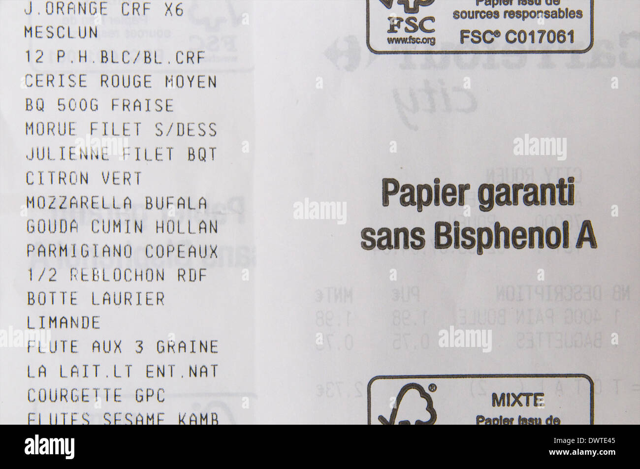 Bisphenol a free paper Stock Photo - Alamy