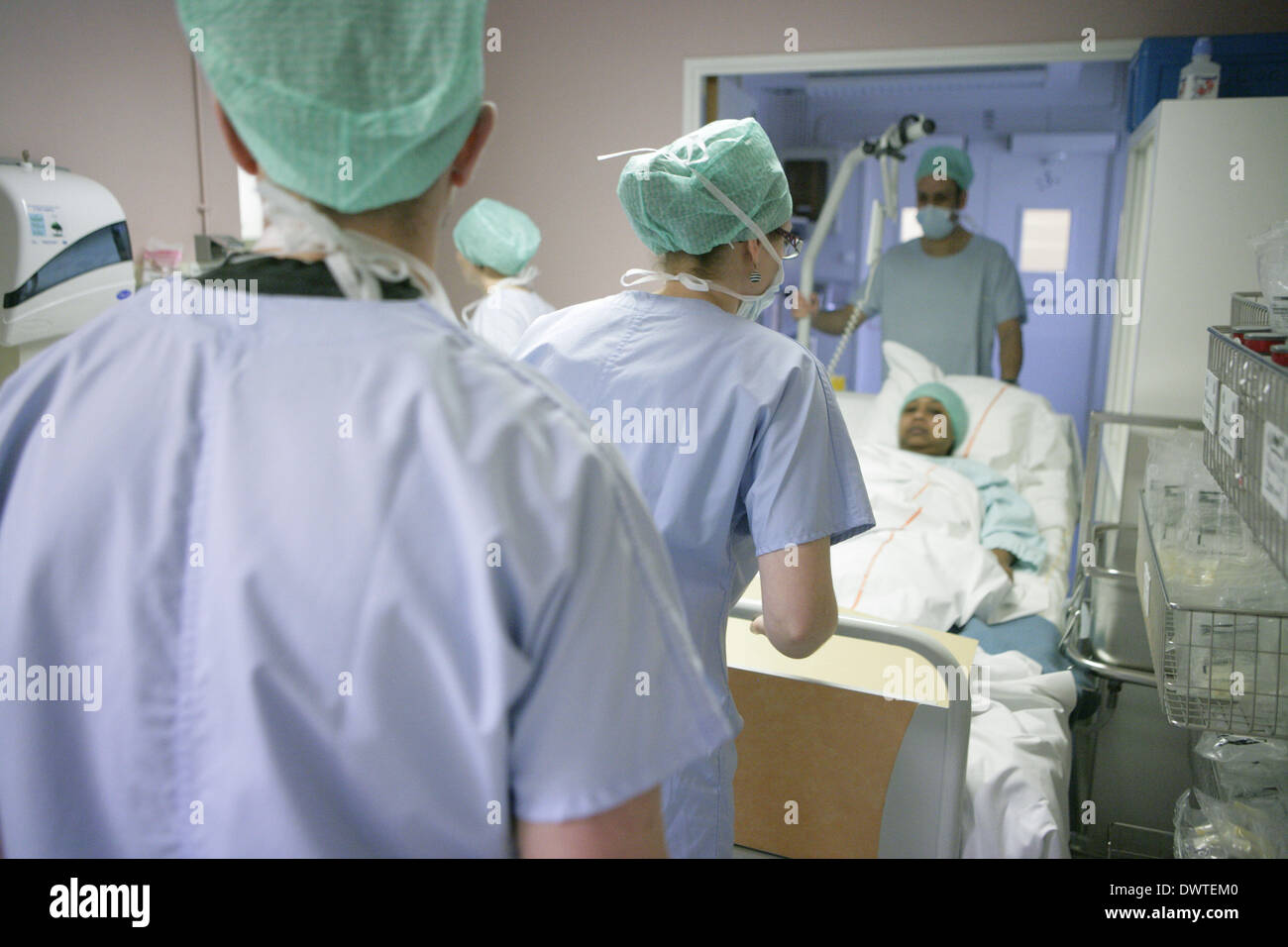 Wakening woman bed hi-res stock photography and images - Alamy