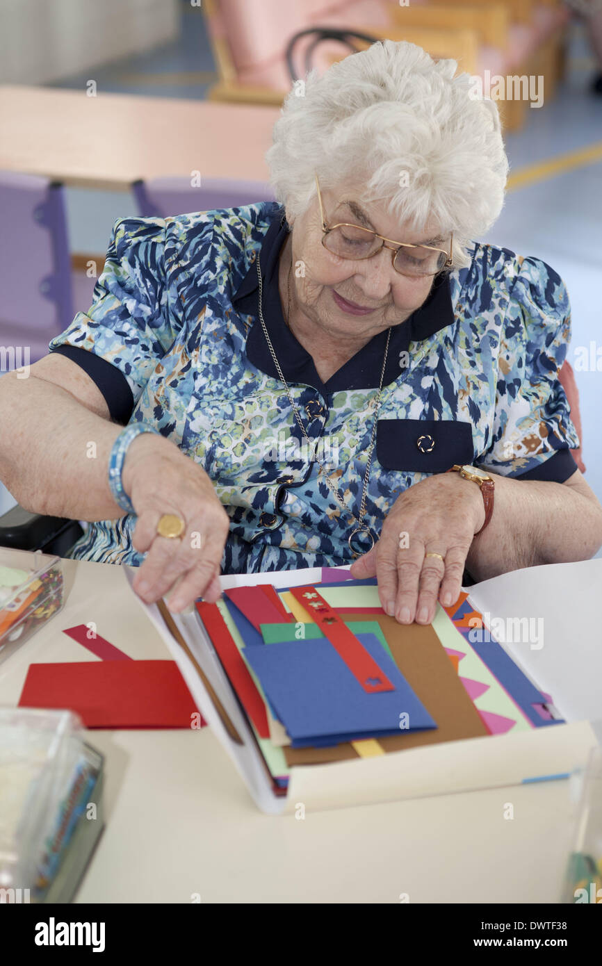 Manual activity senior Stock Photo - Alamy