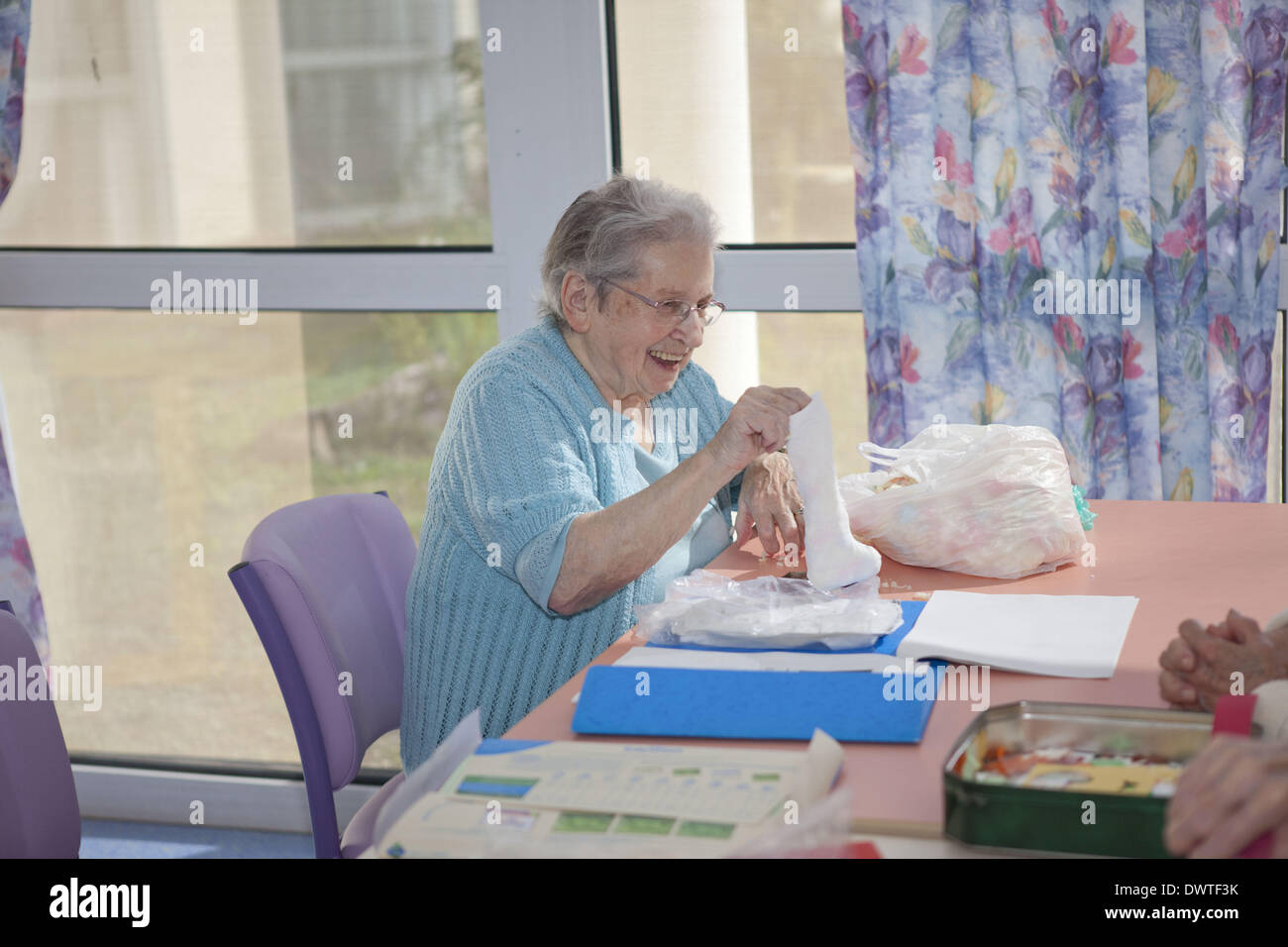 Manual activity senior Stock Photo - Alamy