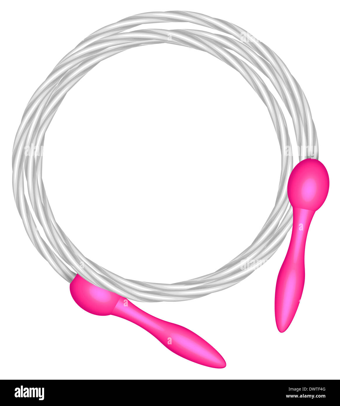 Vector illustration of skipping rope Stock Photo - Alamy