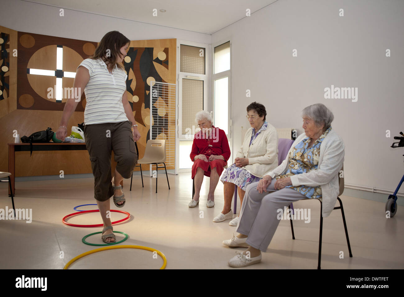 Fall prevention workshop Stock Photo - Alamy
