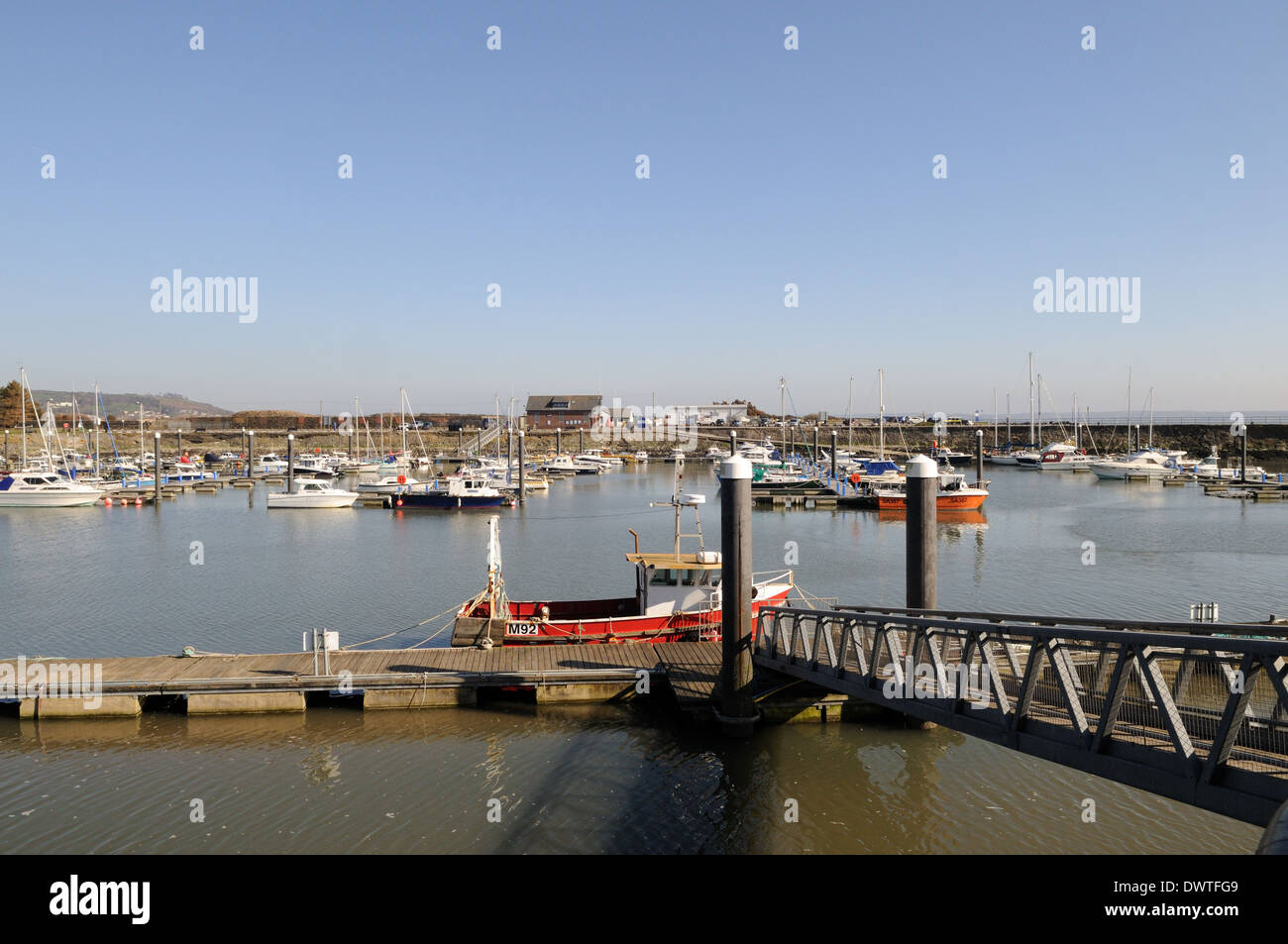 Burry Port Harbour Carmarthenshire Wales Cymru UK GB Stock Photo - Alamy
